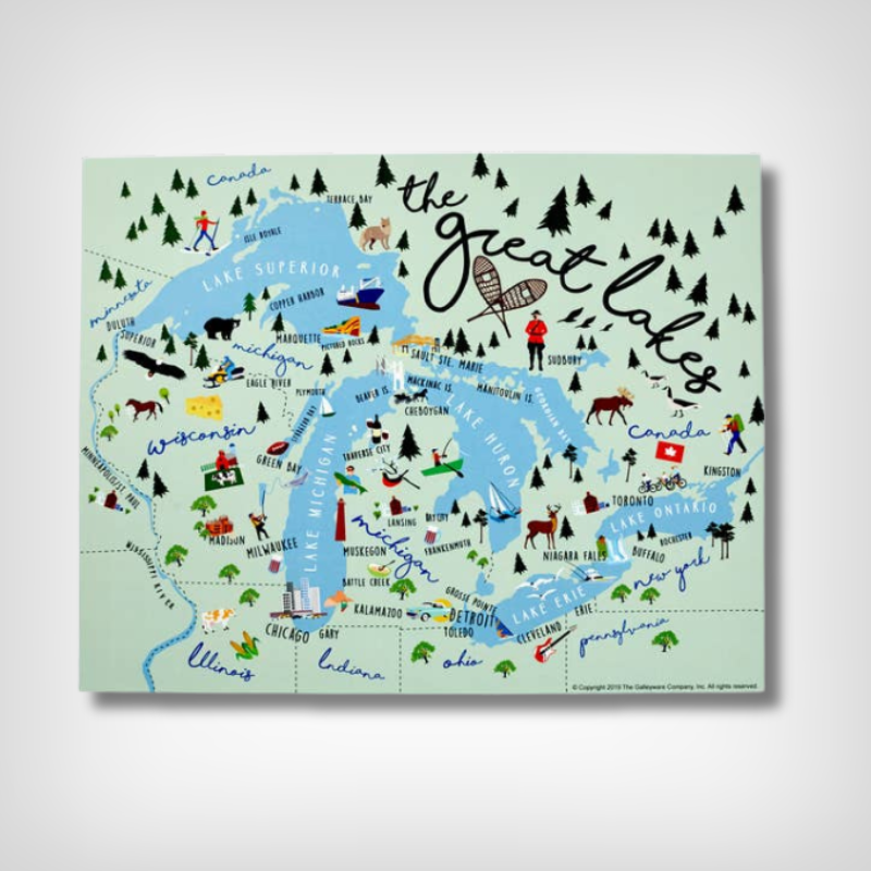 Great Lakes Map Decal – National Museum of the Great Lakes