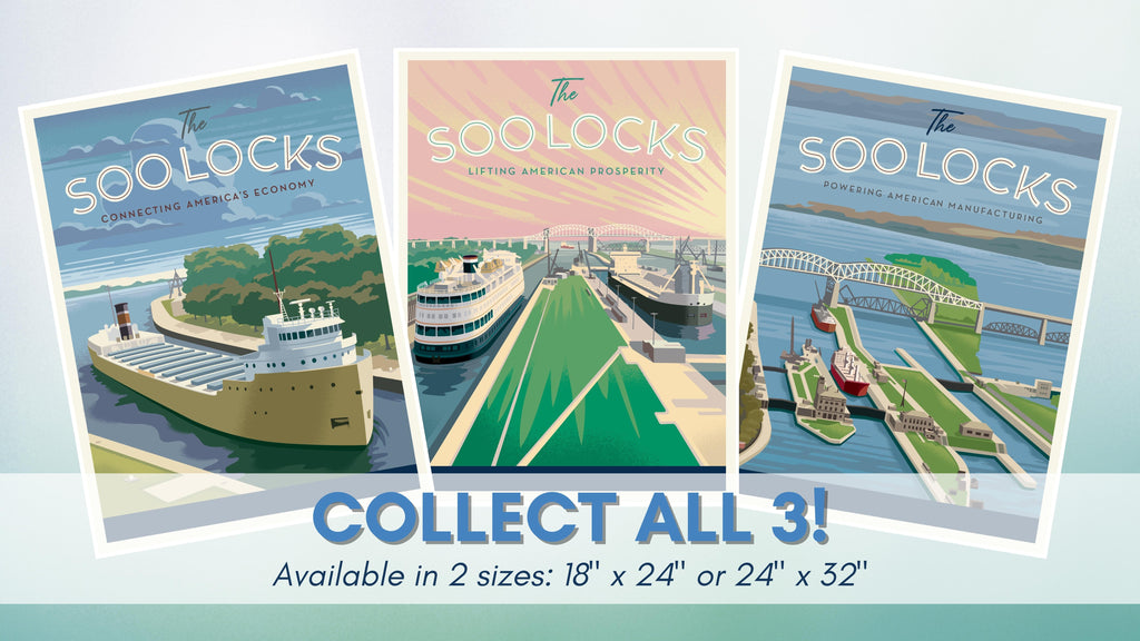 The Soo Locks Commemorative Posters – National Museum of the Great Lakes